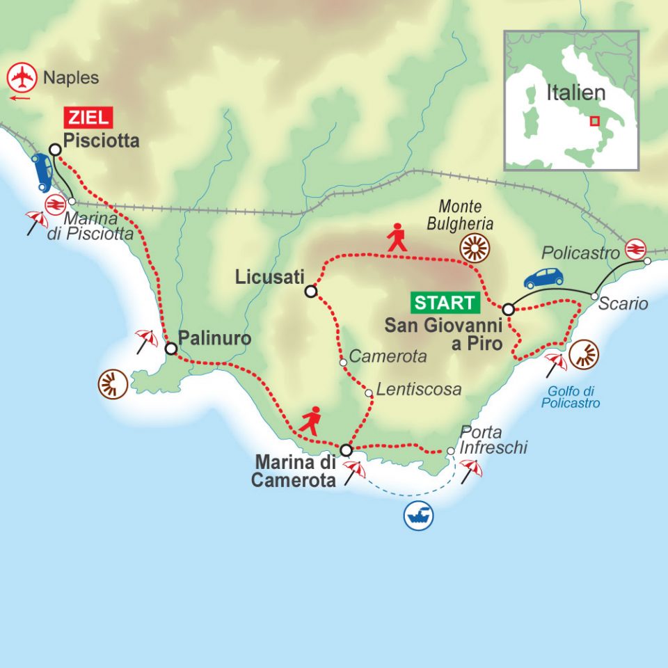 Individuelle Wanderung im Cilento-Süd | Süd-Italien~CILENTO-SÜD | Italien